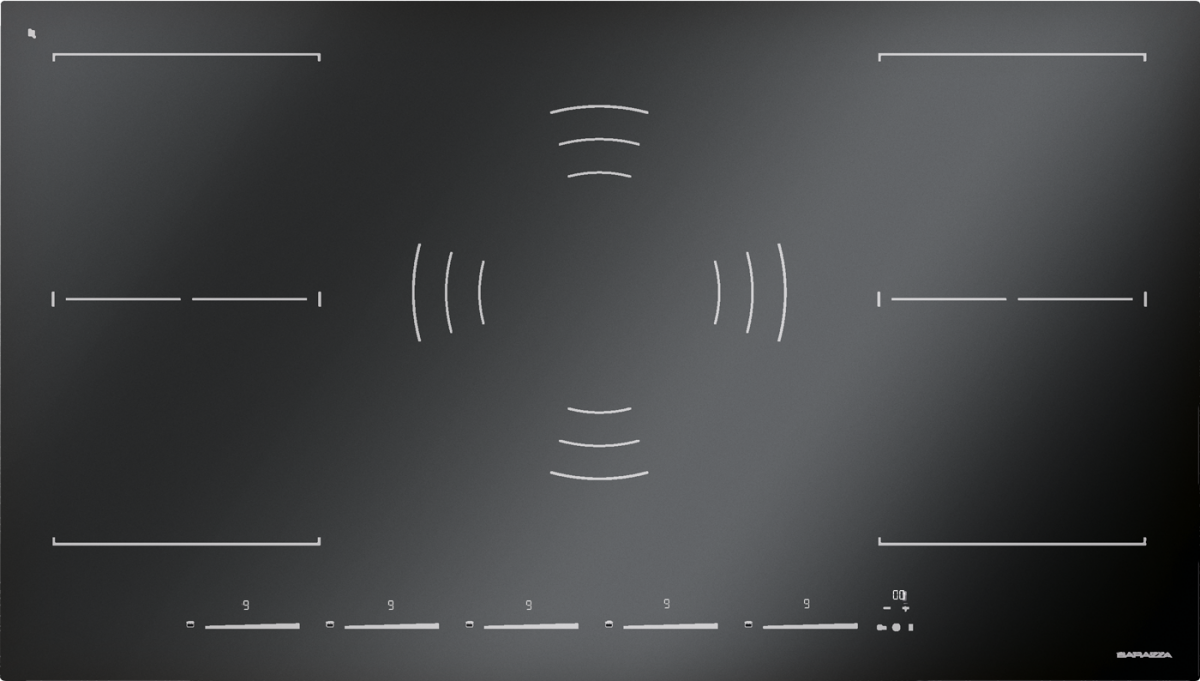 Hob built-in and flush Space 90 cm induction | Bellistri ApS